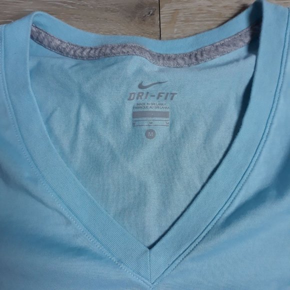 Nike | Tops | Womens Nike Drifit Tshirt Light Blue | Poshmark